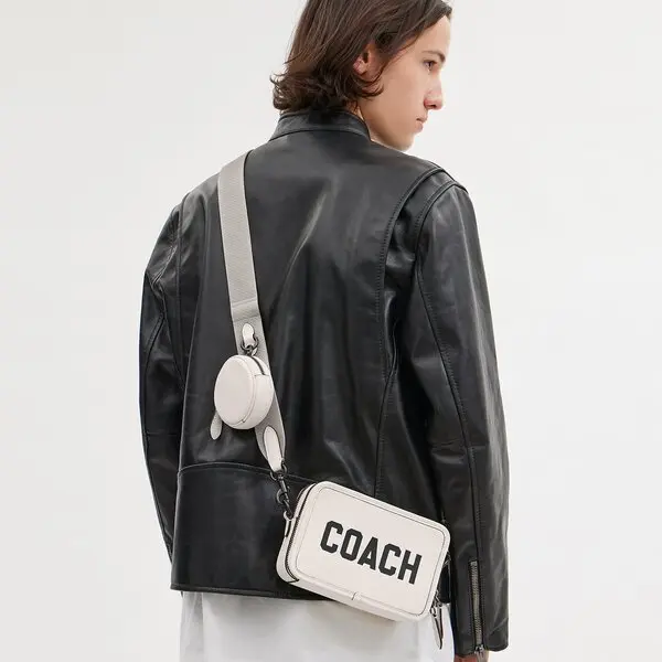 Coach Charter Crossbody Bag 19 With Graphic - Chalk Multi